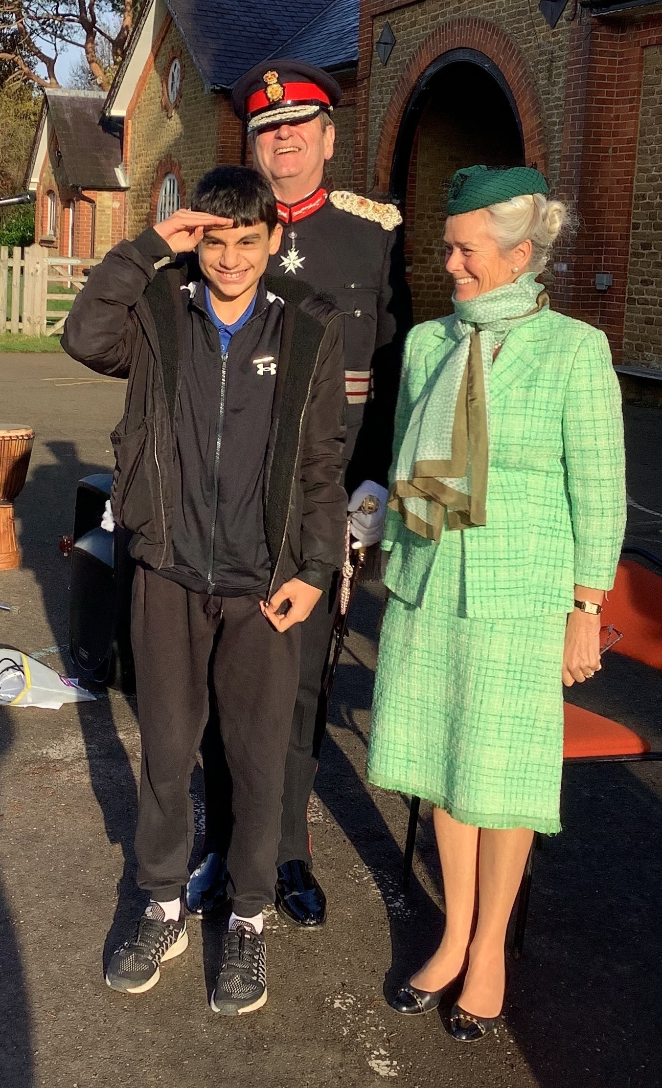 Happy visit to Gosden House School - High Sheriff of Surrey
