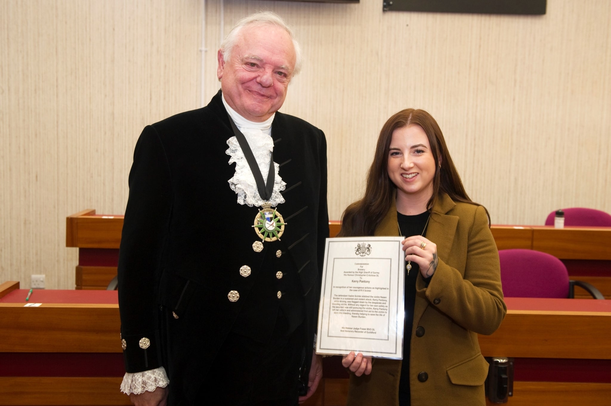 High Sheriff Awards At Guildford Crown Court - High Sheriff of Surrey