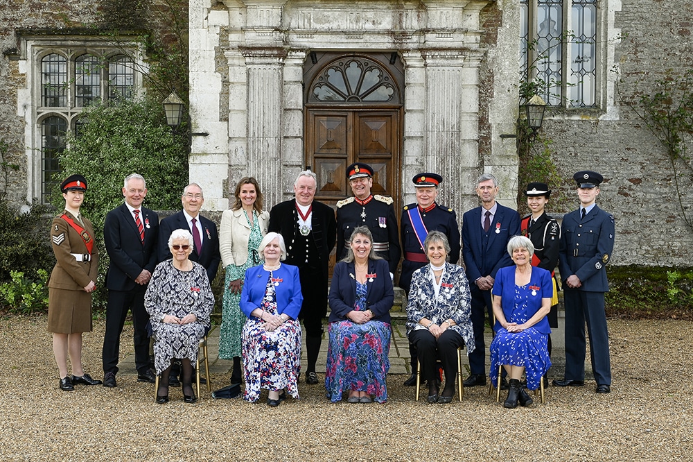 British Empire Medal ceremony at Loseley - High Sheriff of Surrey
