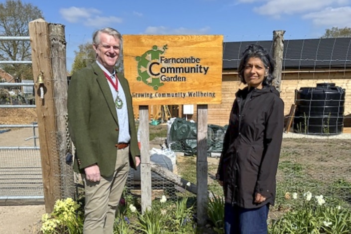 The Farncombe Community Garden. - High Sheriff of Surrey