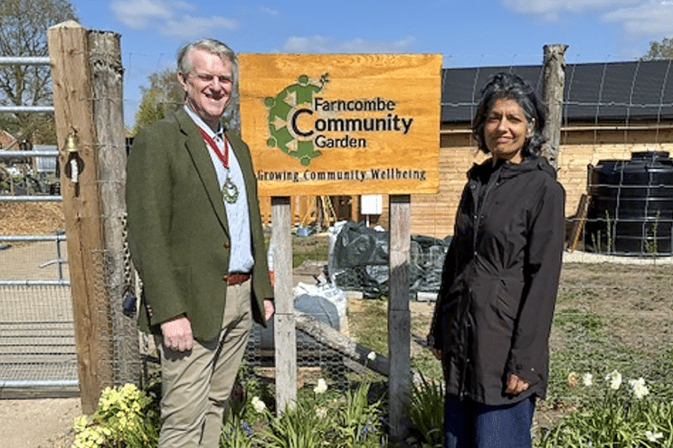 The Farncombe Community Garden. - High Sheriff of Surrey
