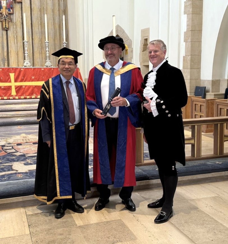 Graduation time at the University of Surrey. - High Sheriff of Surrey